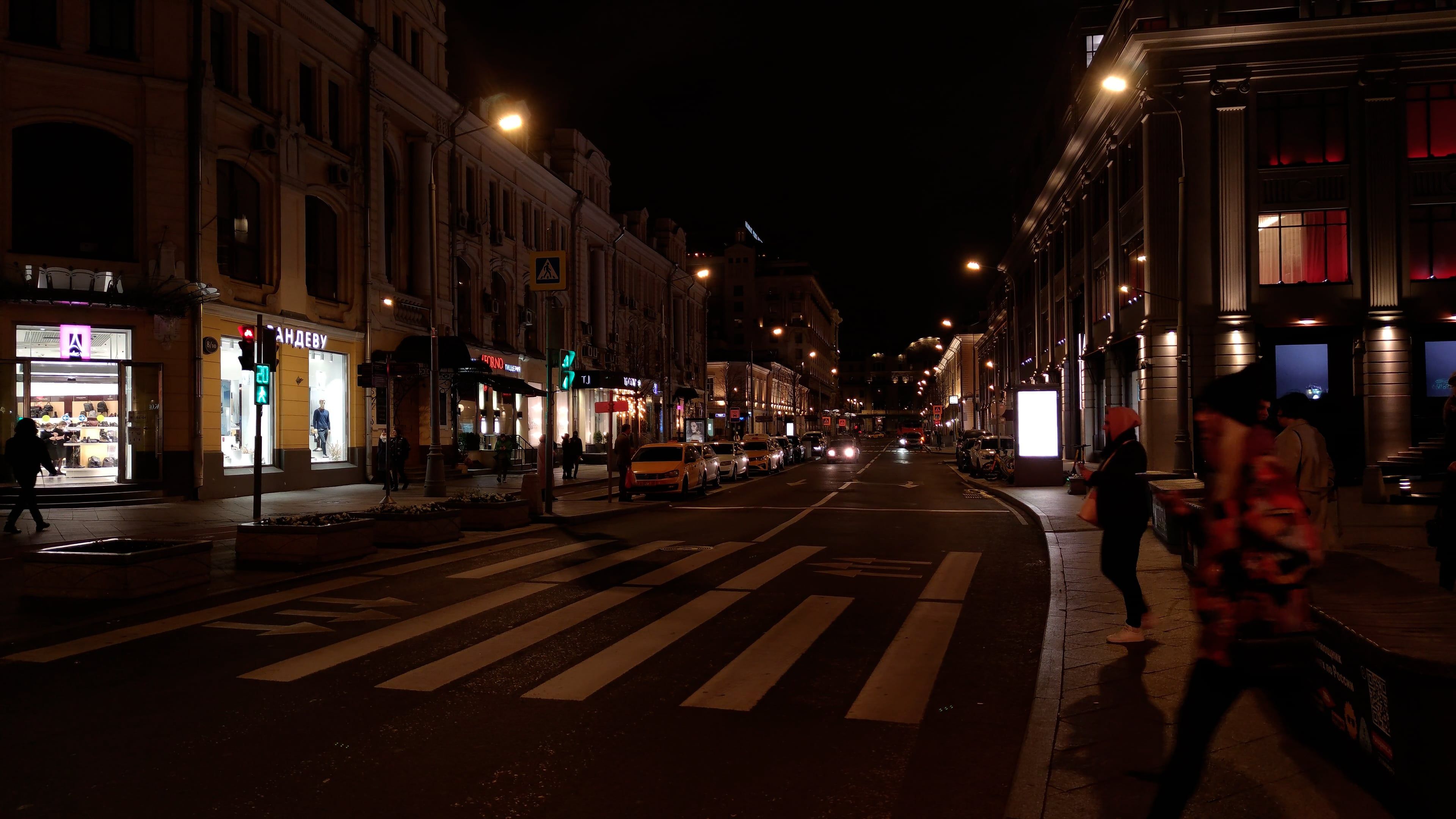Zebra Crossing in City at Night Free Stock Video Footage, Royalty-Free ...