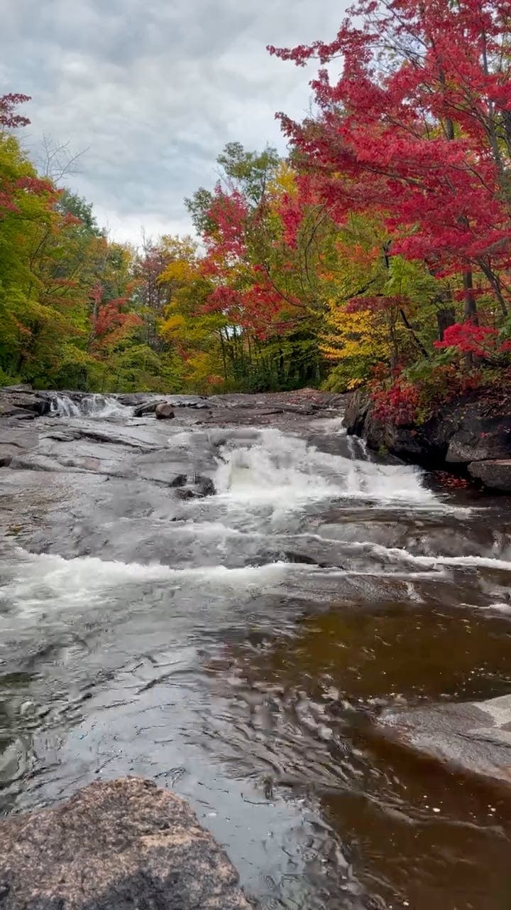 Landscape of River With Waterfalls Free Stock Video Footage, Royalty ...