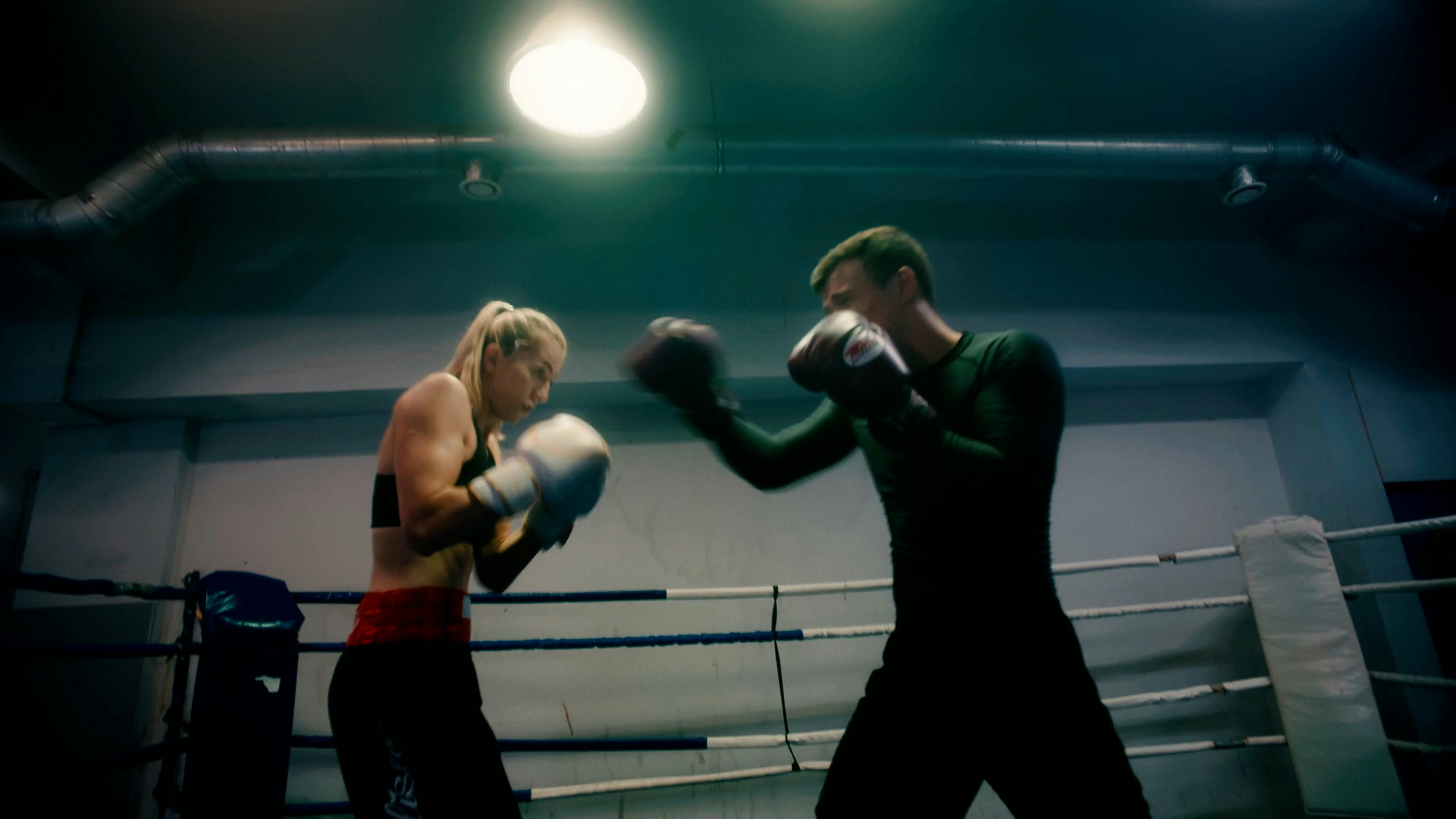 Man and Woman Playing Boxing Free Stock Video Footage, Royalty-Free 4K ...