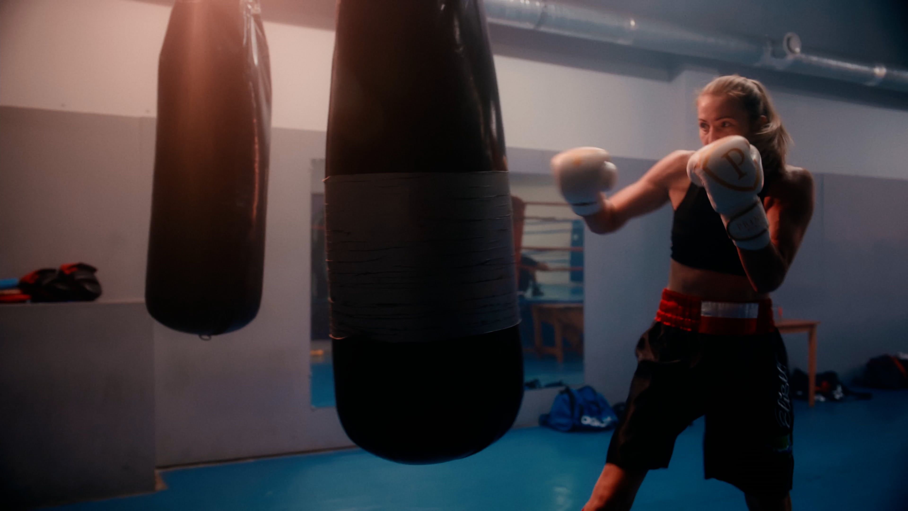 A Woman Training in a Boxing Gym Free Stock Video Footage, Royalty-Free ...