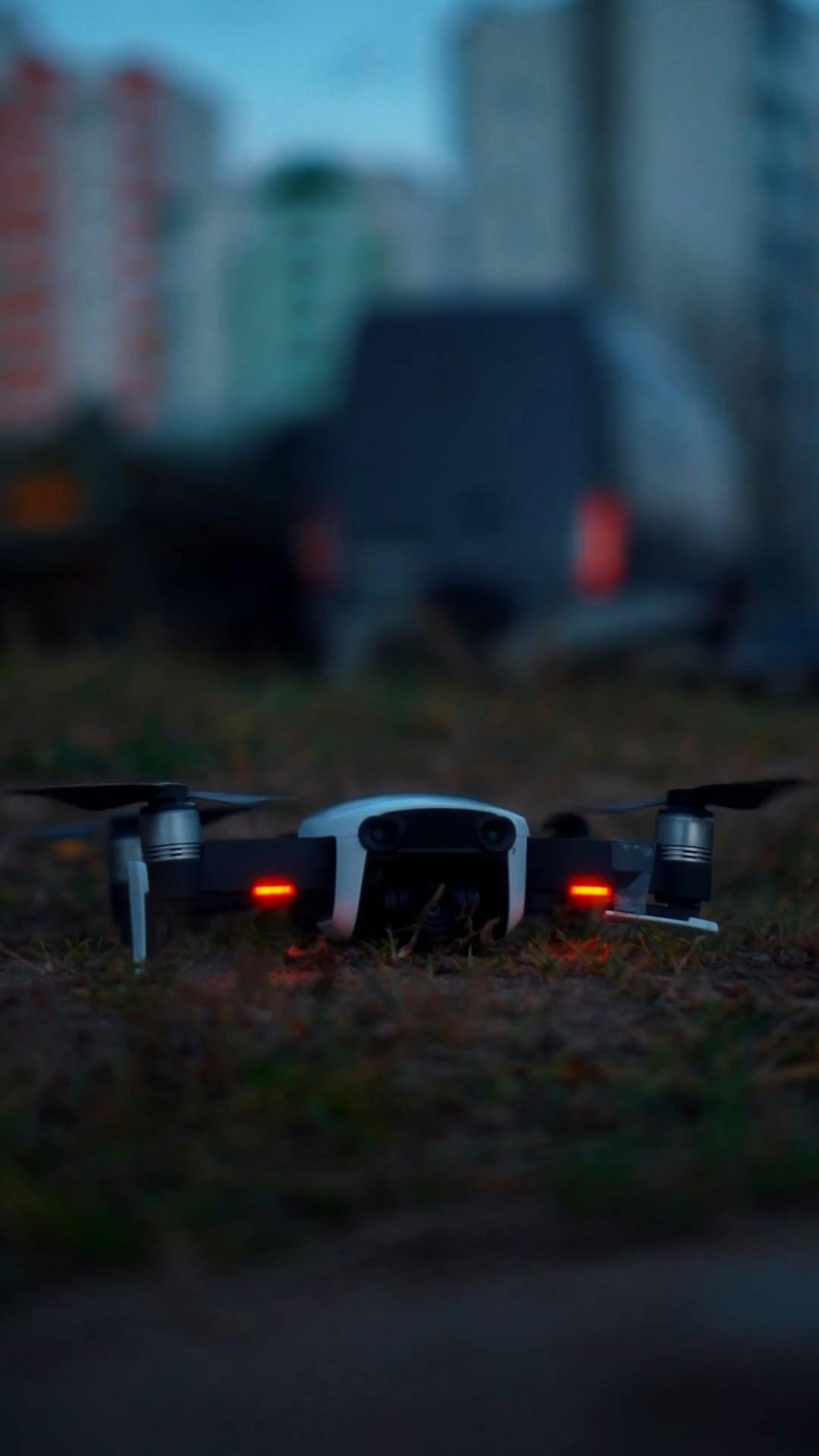 Full Shot And Close-up Footage Of A Flying Drone Machine Free Stock ...